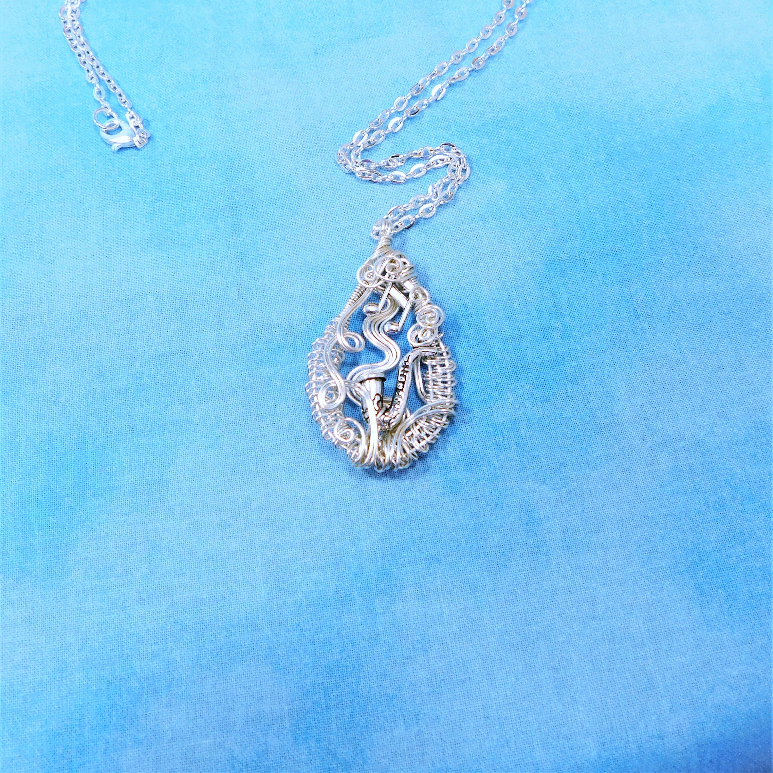 Saxophone Necklace, Jewelry for Music Lover, Musician, Band or ...