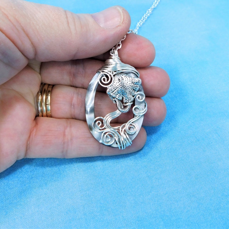 Manta Ray Necklace, Unique Wire Wrapped Stingray Pendant, Marine Animal ...