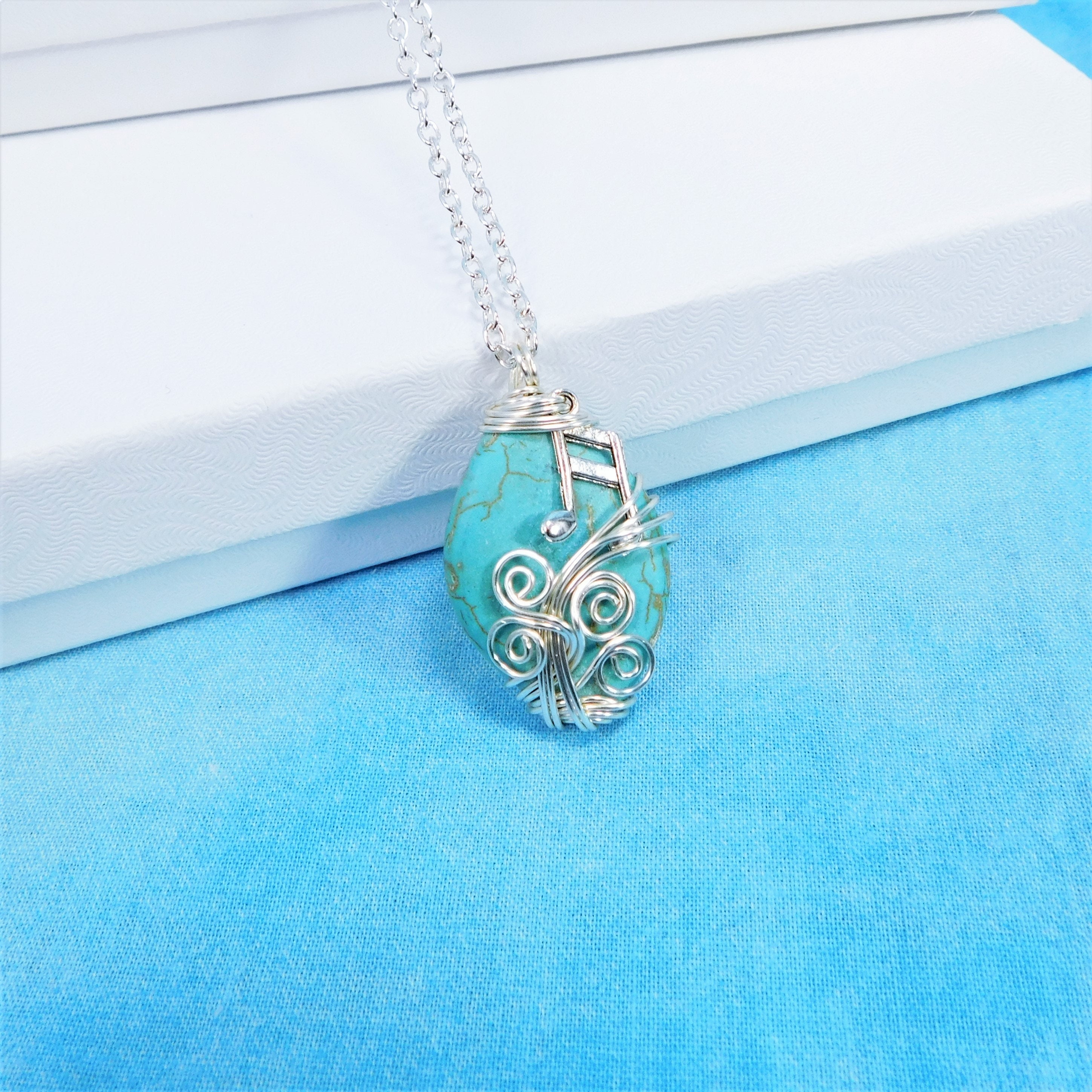 Music Note Necklace Gift for Musical Women, Musical Notes Musician ...