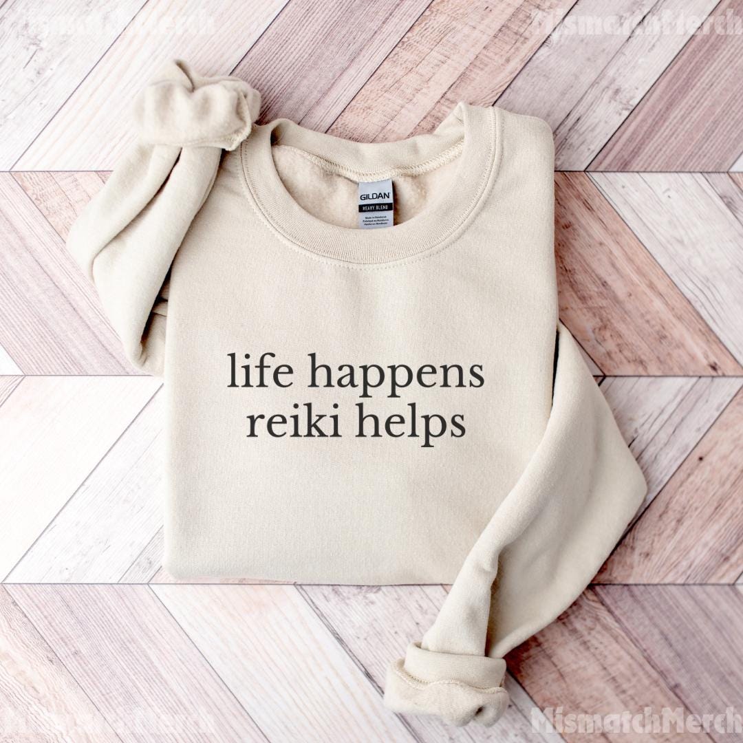 Comfort Colors® Funny Reiki Lover Sweatshirt, Reiki Master Gift, Energy ...