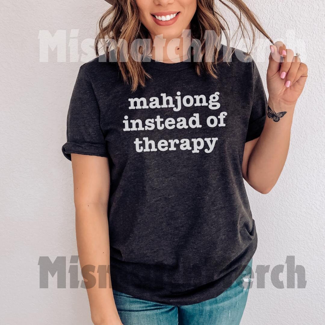 Funny Mahjong Lover Shirt, Mah-jong Board Game Player Tee, Mah Jong ...