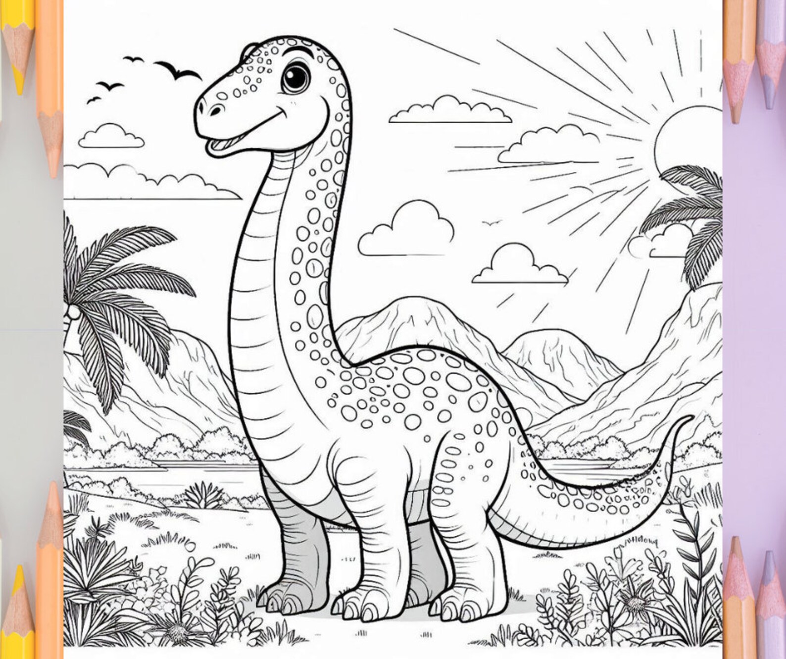 Fun Animated Dinosaur Coloring Pages for Kids. Unleash Prehistoric Fun ...