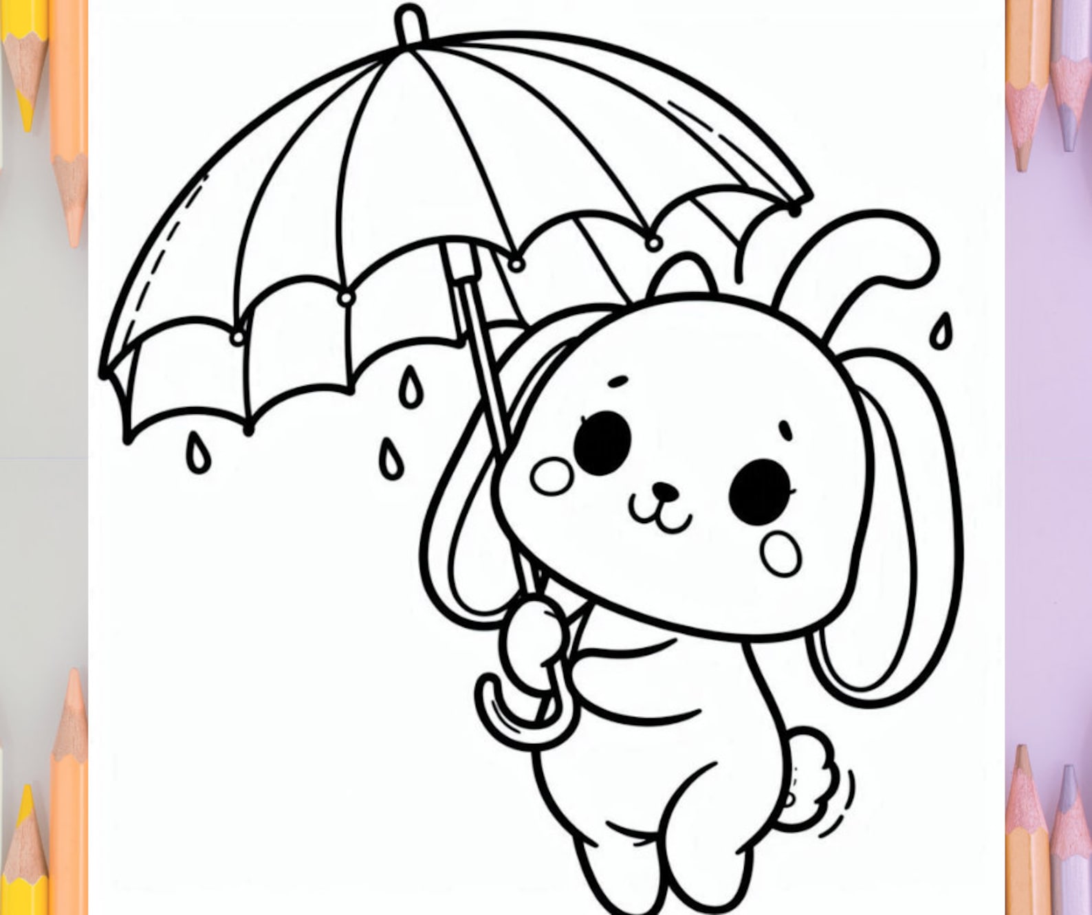 50-page Printable Bunny Coloring Pages for Kids and Kids at Heart,fun ...