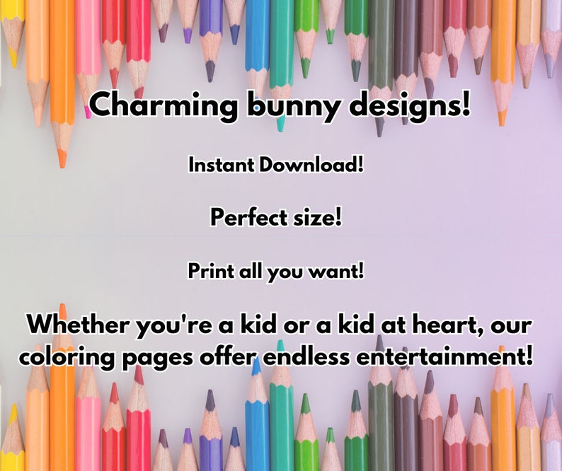 50-page Printable Bunny Coloring Pages for Kids and Kids at Heart,fun ...