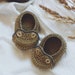 Crochet PATTERN Two Button Moccasins english Only - Etsy