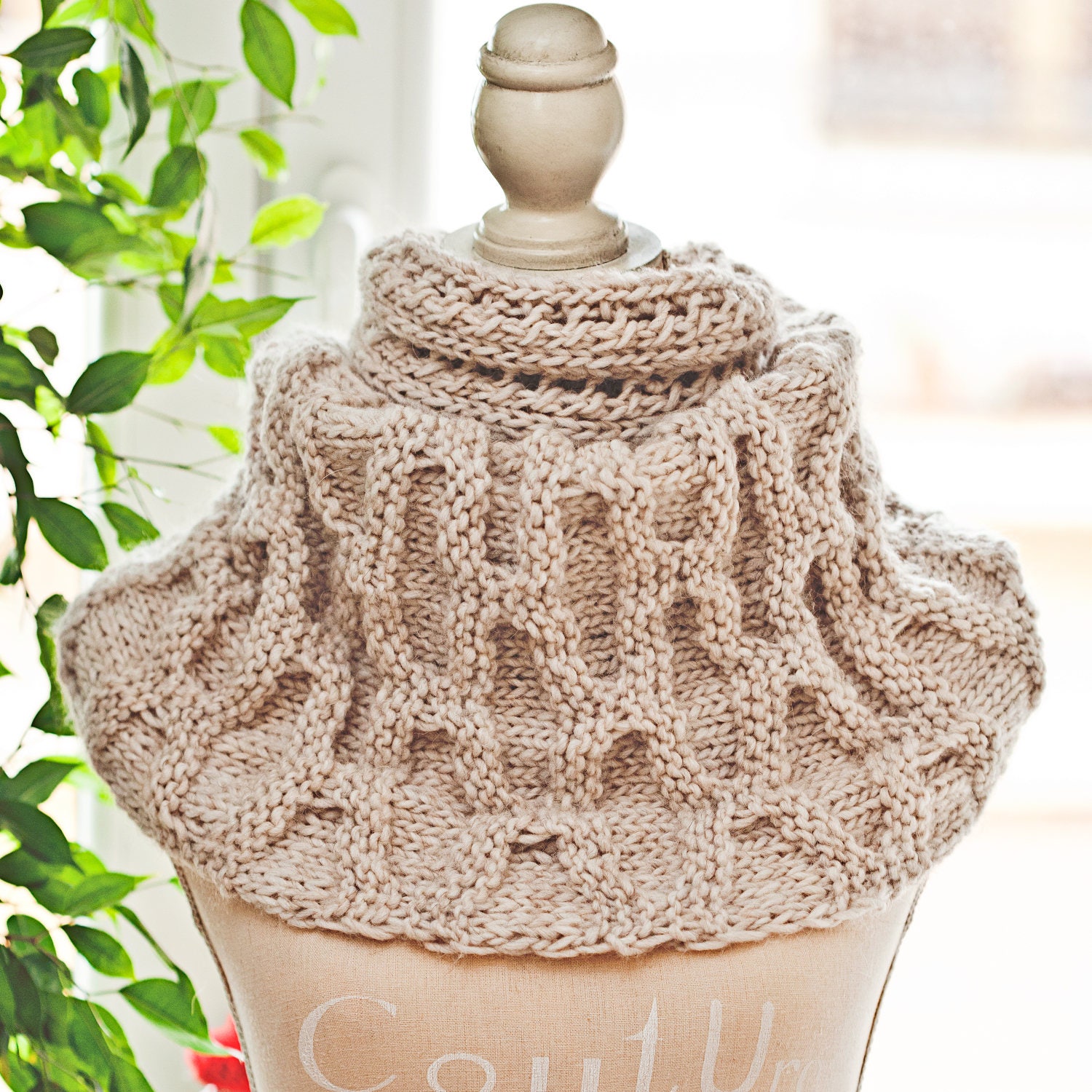 Knitting Pattern pdf File Instant Download Knit Infinity | Etsy