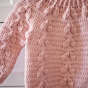 Crochet PATTERN - Magnolia Sweater (child Sizes 6-12m up to 9-10years ...