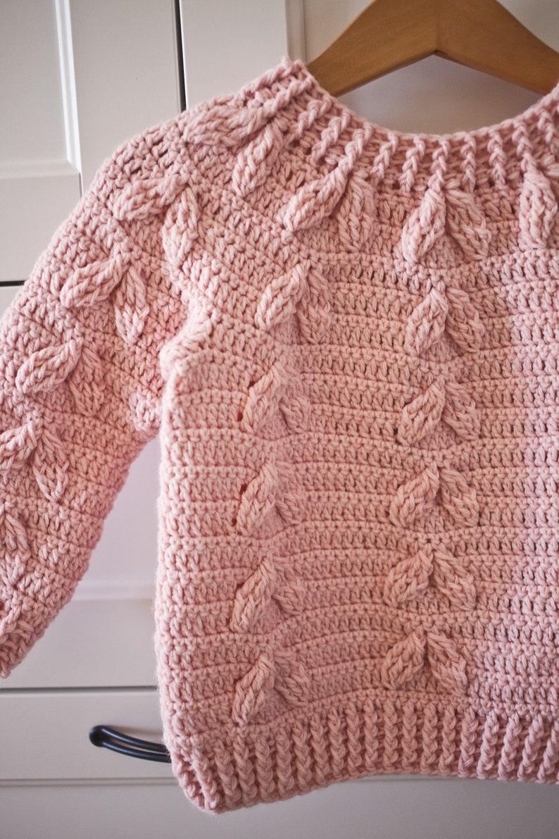 Crochet PATTERN Magnolia Sweater child Sizes 6-12m up to - Etsy
