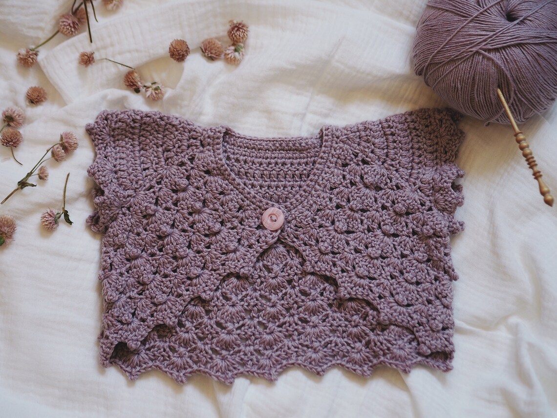 Crochet PATTERN Like a Cloud Shrug Cardigan sizes Baby up - Etsy