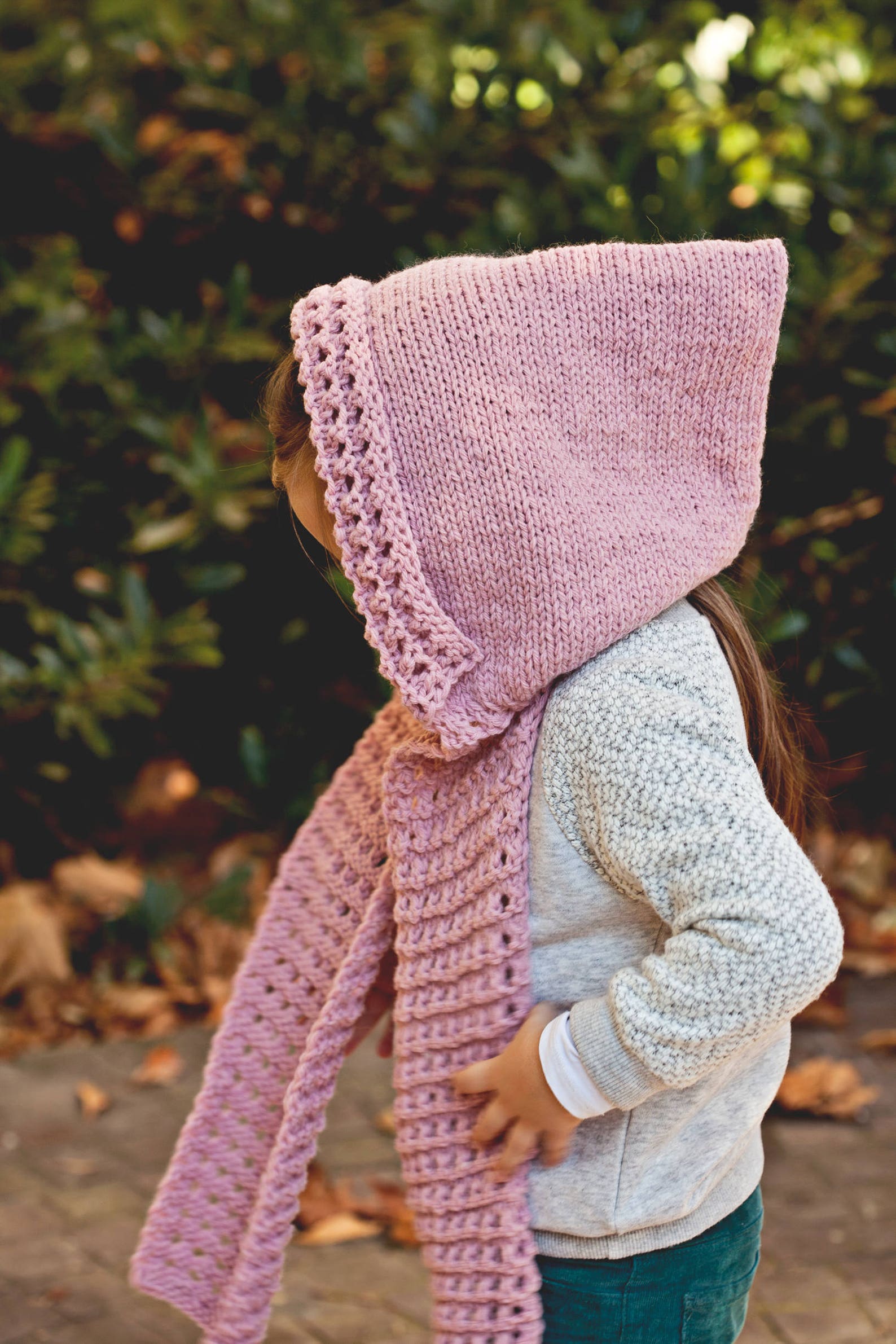 Knitting Pattern (pdf File) Instant Download - Hooded Scarf (english ...