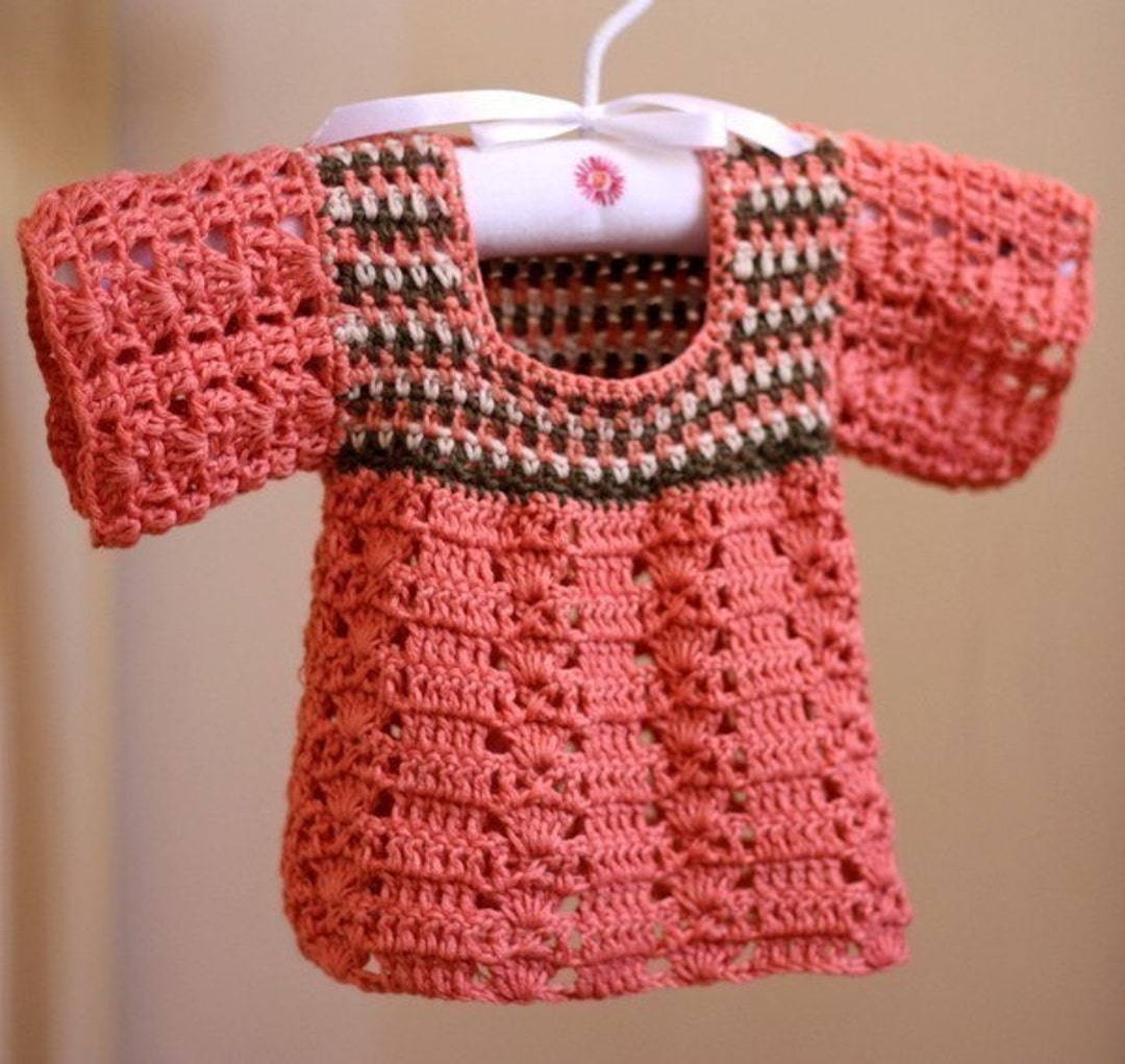 Crochet PATTERN - Multi-colored Top (baby and Toddler Sizes) (english ...