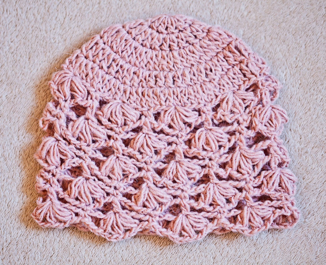 Crochet PATTERN - Flower Petal Beanie (english Only) - Etsy
