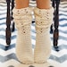 Crochet PATTERN - Ladies Lace Socks (english Only) - Etsy