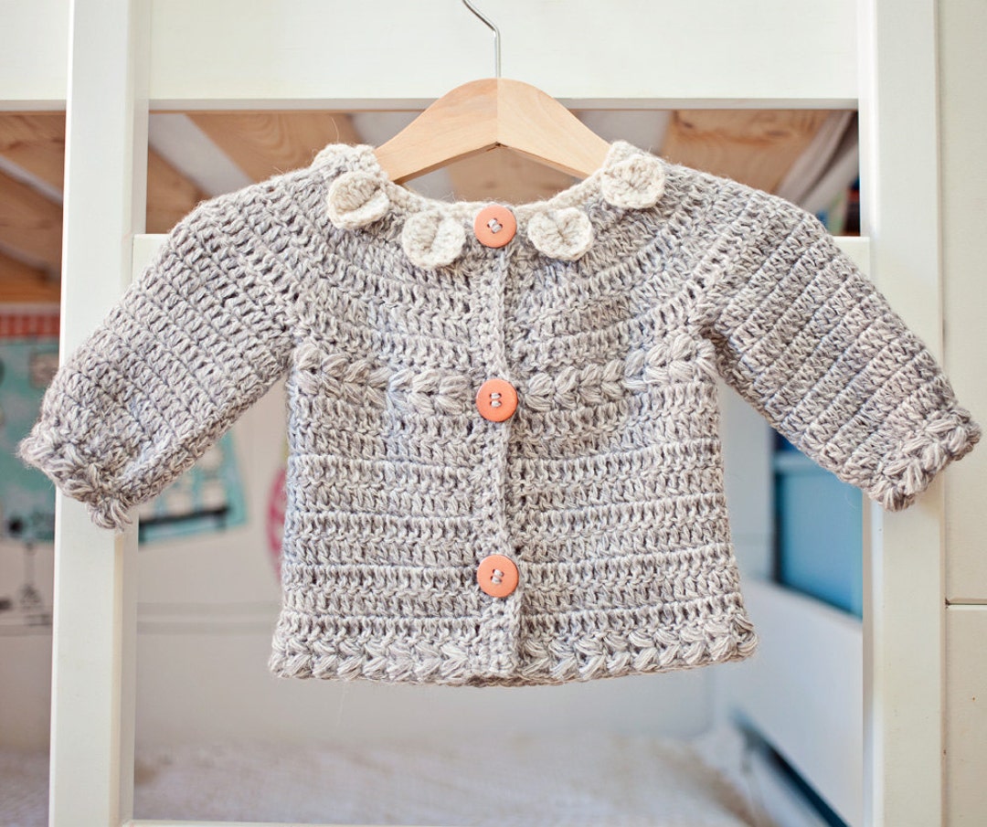 Crochet PATTERN - Petal Collar Cardigan (english Only) - Etsy