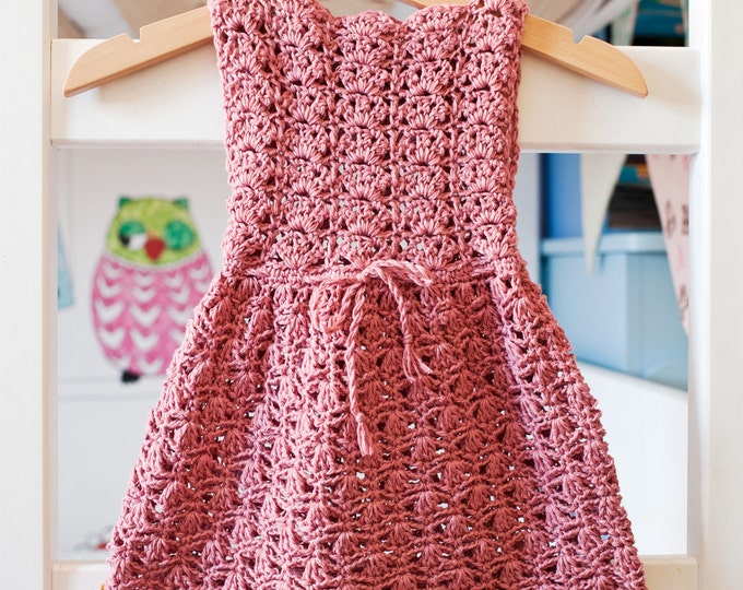 Crochet PATTERN Scalloped Neckline Lace Dress baby - Etsy
