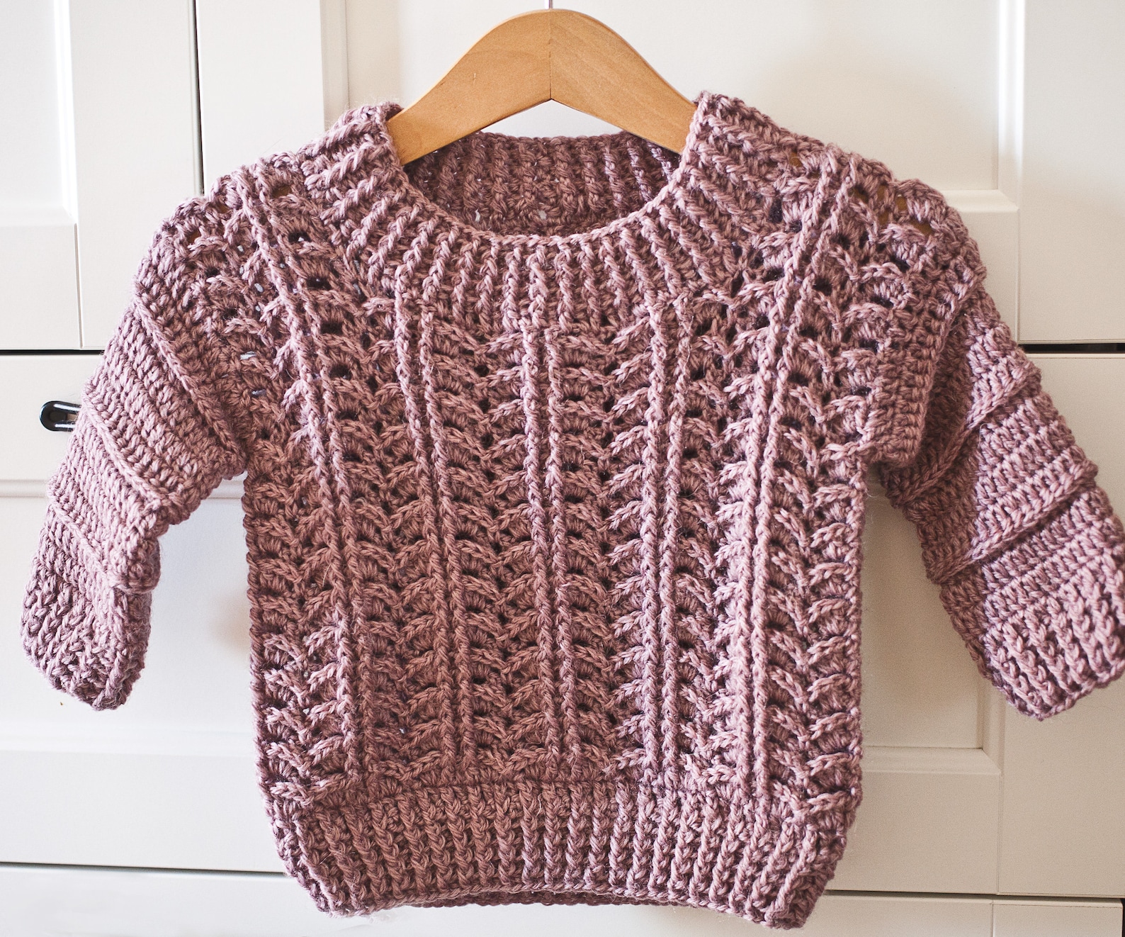 Crochet PATTERN - Chevron Sweater (child Sizes From 0-6m up to 9 ...