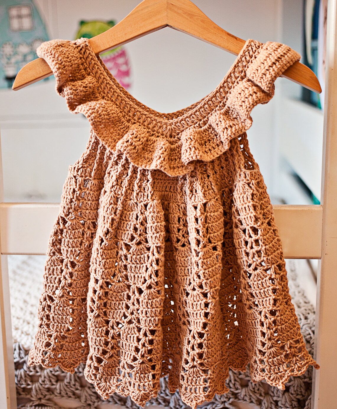Crochet Dress PATTERN Truffle Ruffle Dress sizes up to 10 - Etsy