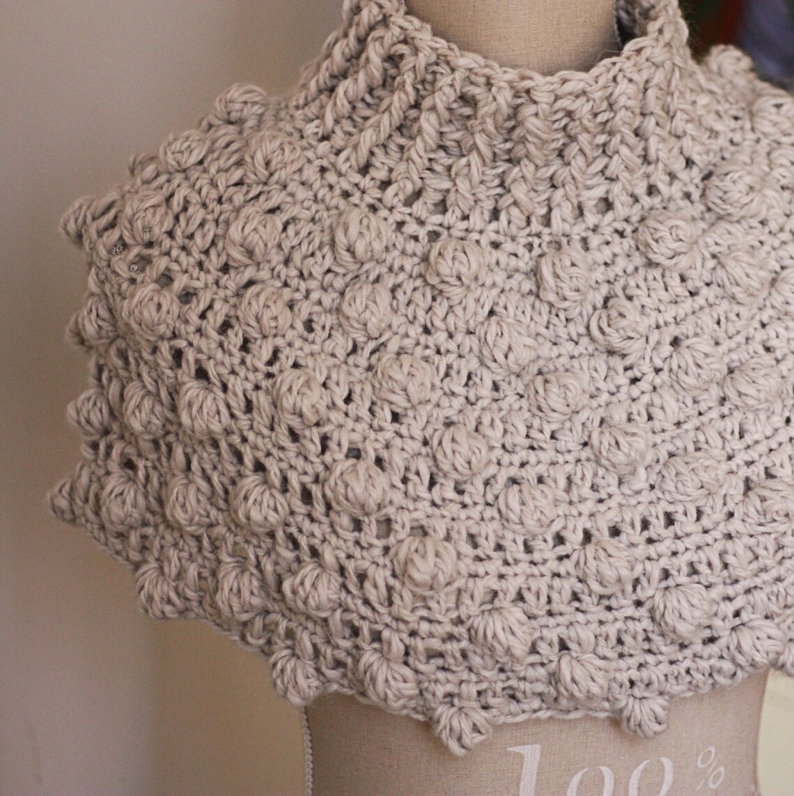 Crochet PATTERN (pdf File) - Bobble Snood or Poncho (two in One ...