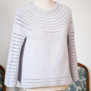 Crochet PATTERN - Pearl Sweater (sizes S, M, L, XL, XXL) (english Only ...
