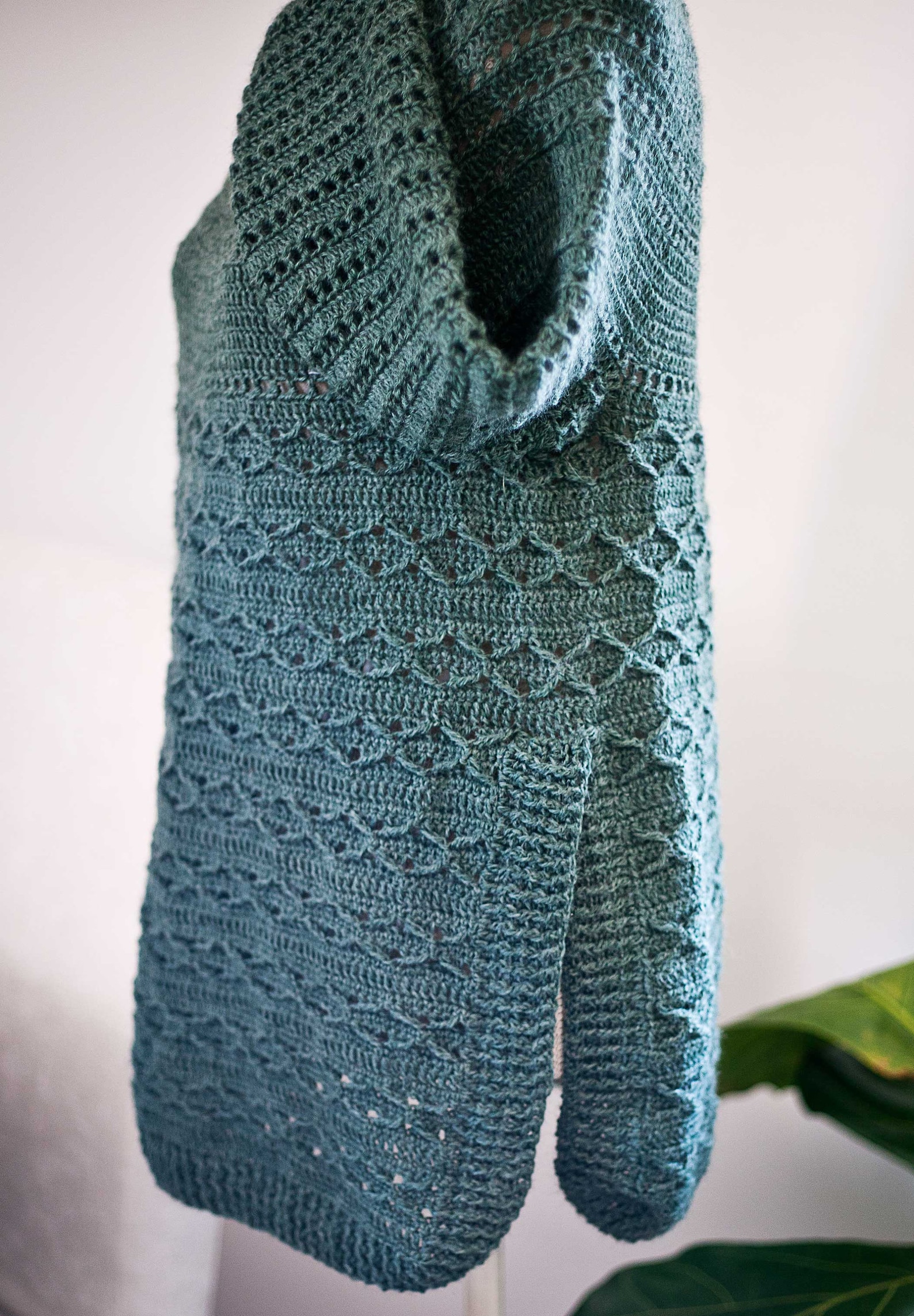 Crochet PATTERN - Forest Sweater With Side Slits (sizes S, M, L, XL ...