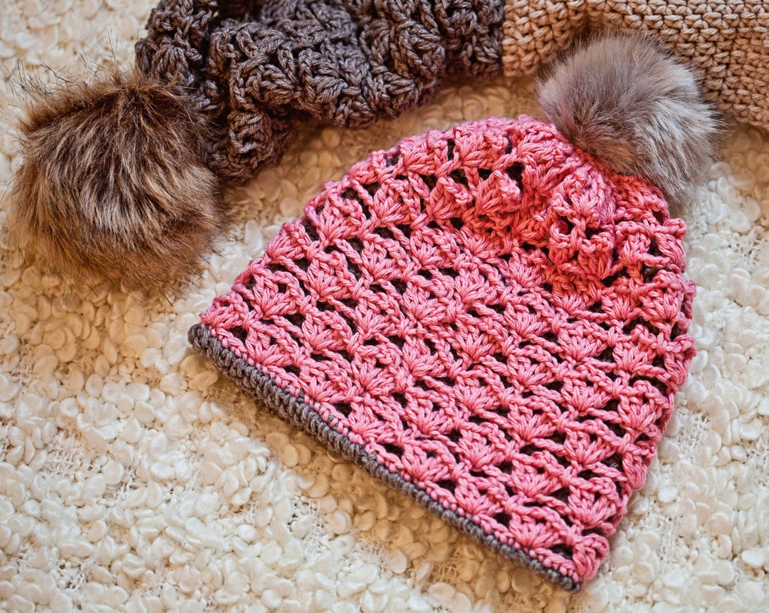 Crochet Hat PATTERN - Double Layer Hat - Cowl (sizes Baby, Toddler, Child, Adult) (english Only ...