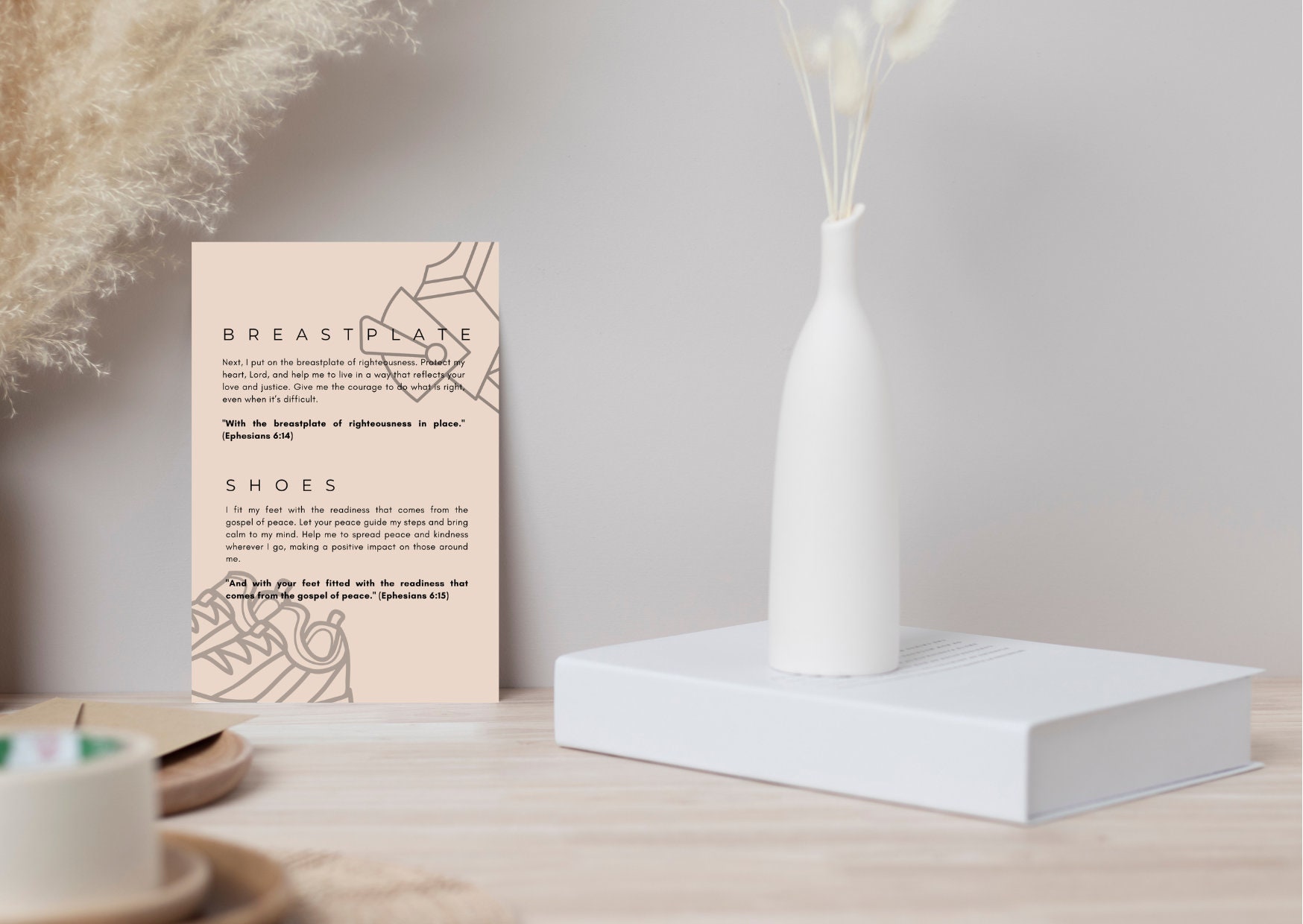 Armour of God Prayer Cards Printable Cards Digital Download ...