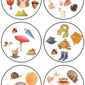 Autumn/fall Dobble/ Spot It/match It Card Game - Etsy