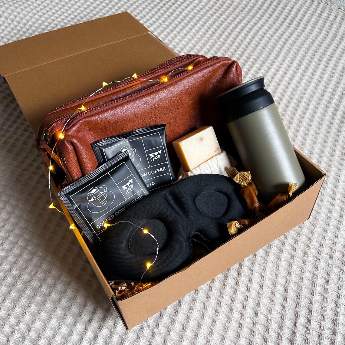 Gift Box With Toiletry Bag for Men and Women, Travel Package, Adventure ...