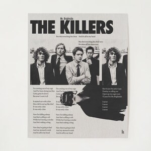 The Killers Band Vintage Poster, Retro Poster Print, Vintage Print ...