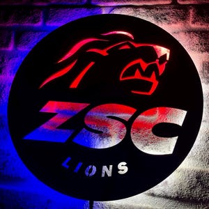 ZSC Lions Led Sign, Neon Sign, Football Team Wall Hangings Sign ...