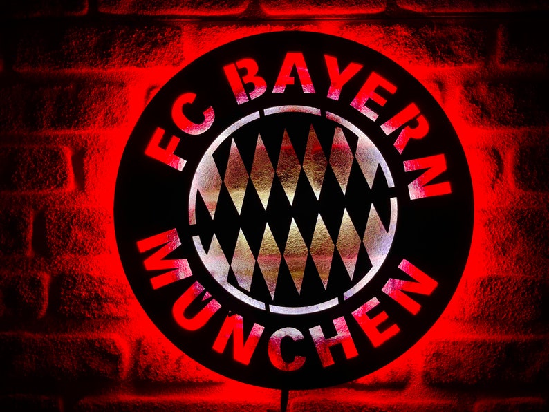 Bayern Munchen Led Sign, Neon Sign, Football Team Wall Hangings Sign ...