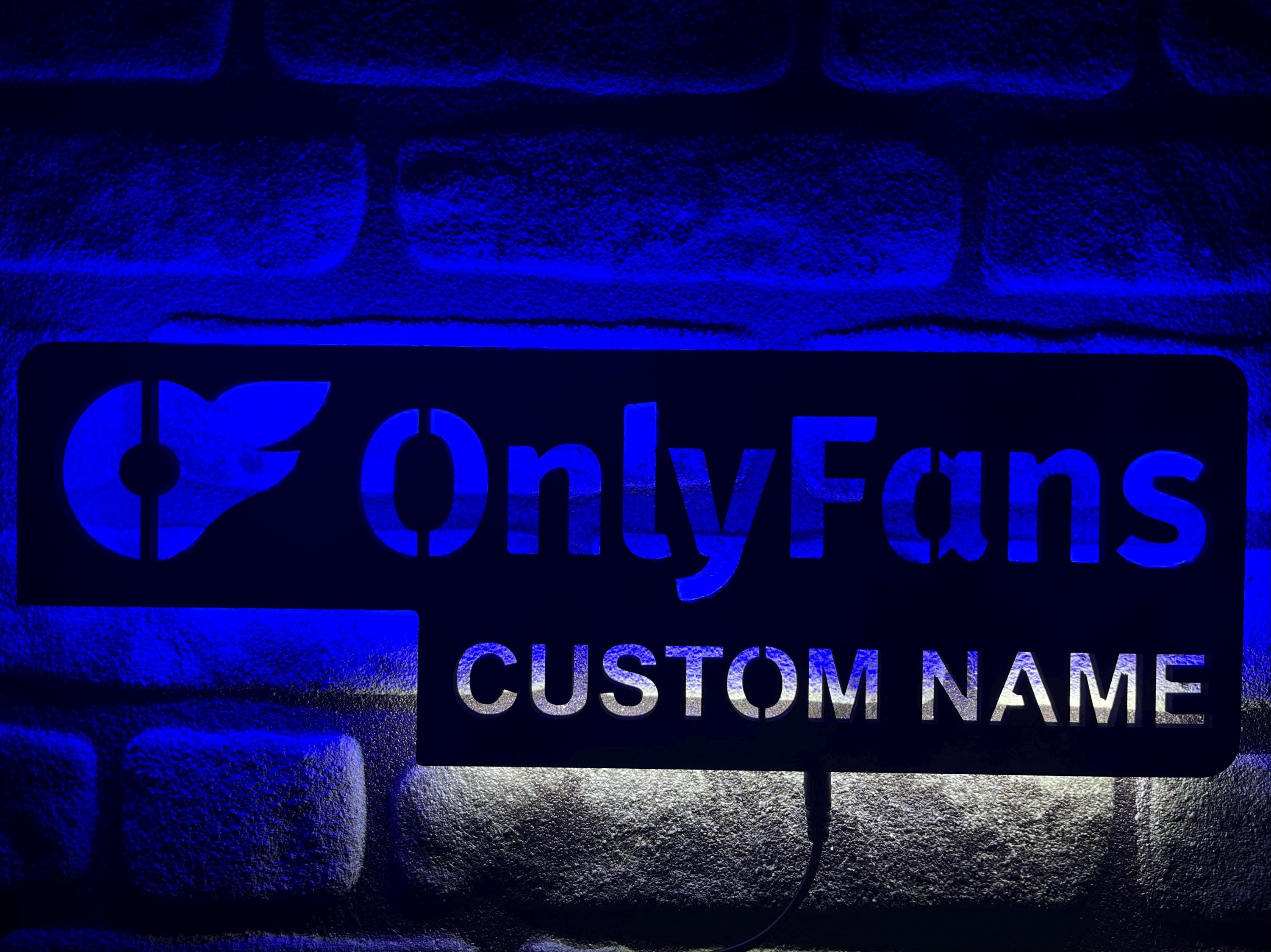 Custom Onlyfans Logo, Onlyfans Branding, Onlyfans Ideas, Led Wall Decor ...