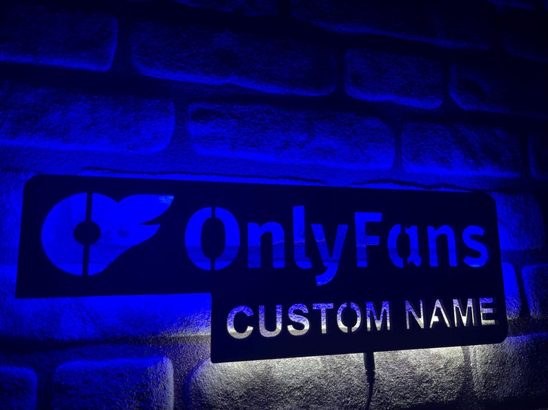 Custom Onlyfans Logo, Onlyfans Branding, Onlyfans Ideas, Led Wall Decor ...