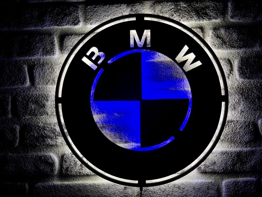 BMW Logo Led Sign Bmw Car Led Sign M Power Led Light M Power Wall Decor ...