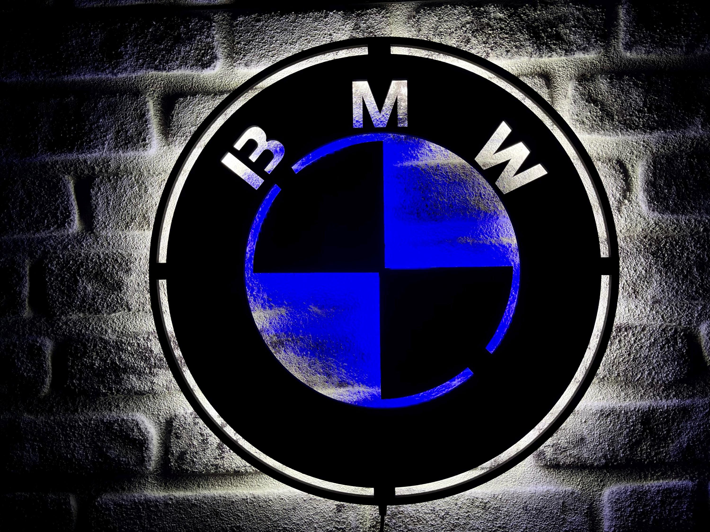 BMW Logo Led Sign Bmw Car Led Sign M Power Led Light M Power Wall Decor ...