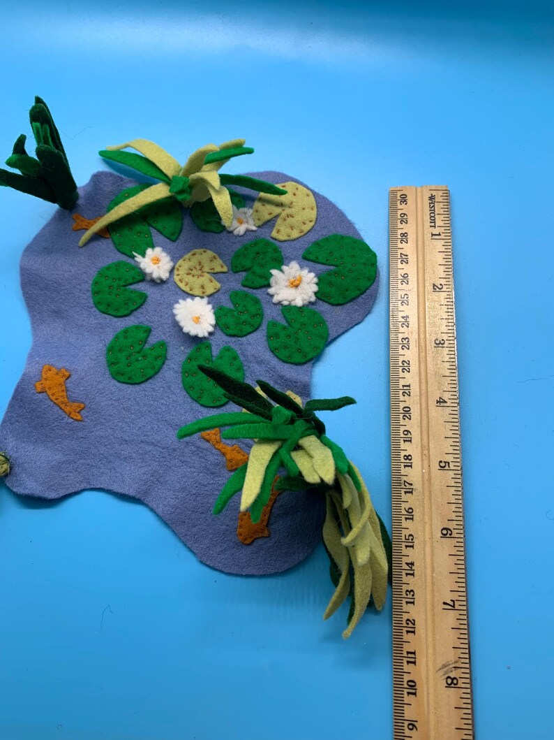 Sewn Wool Felt Lily Pond- Ships for FREE - Etsy