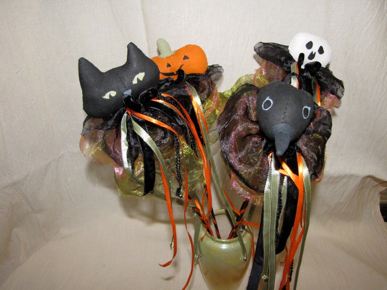 Miniature Jack O' Lantern Jester Stick - Etsy