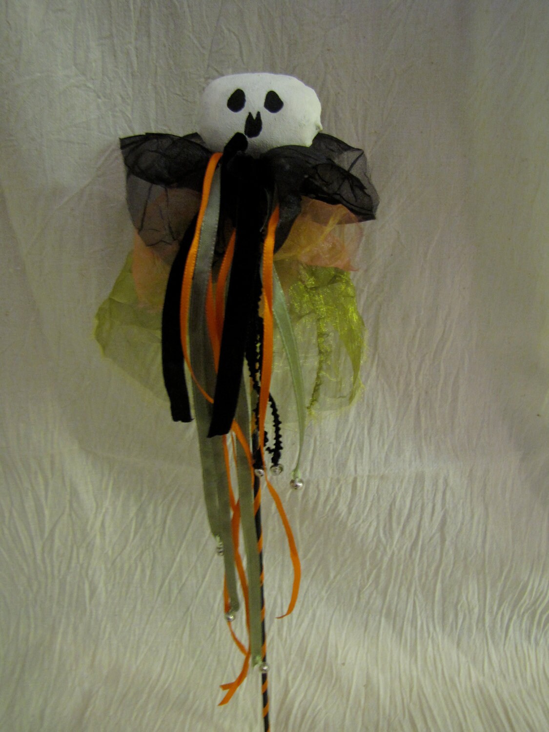 Skull-topped Miniature Jester Stick - Etsy