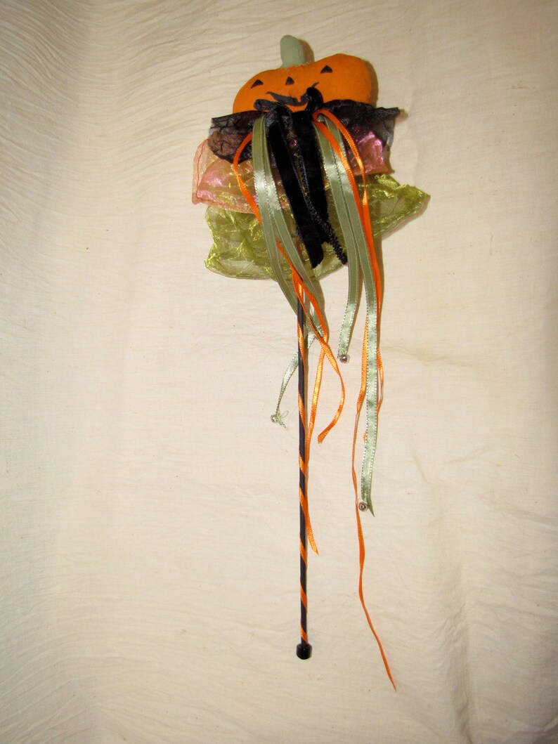 Miniature Jack O' Lantern Jester Stick | Etsy