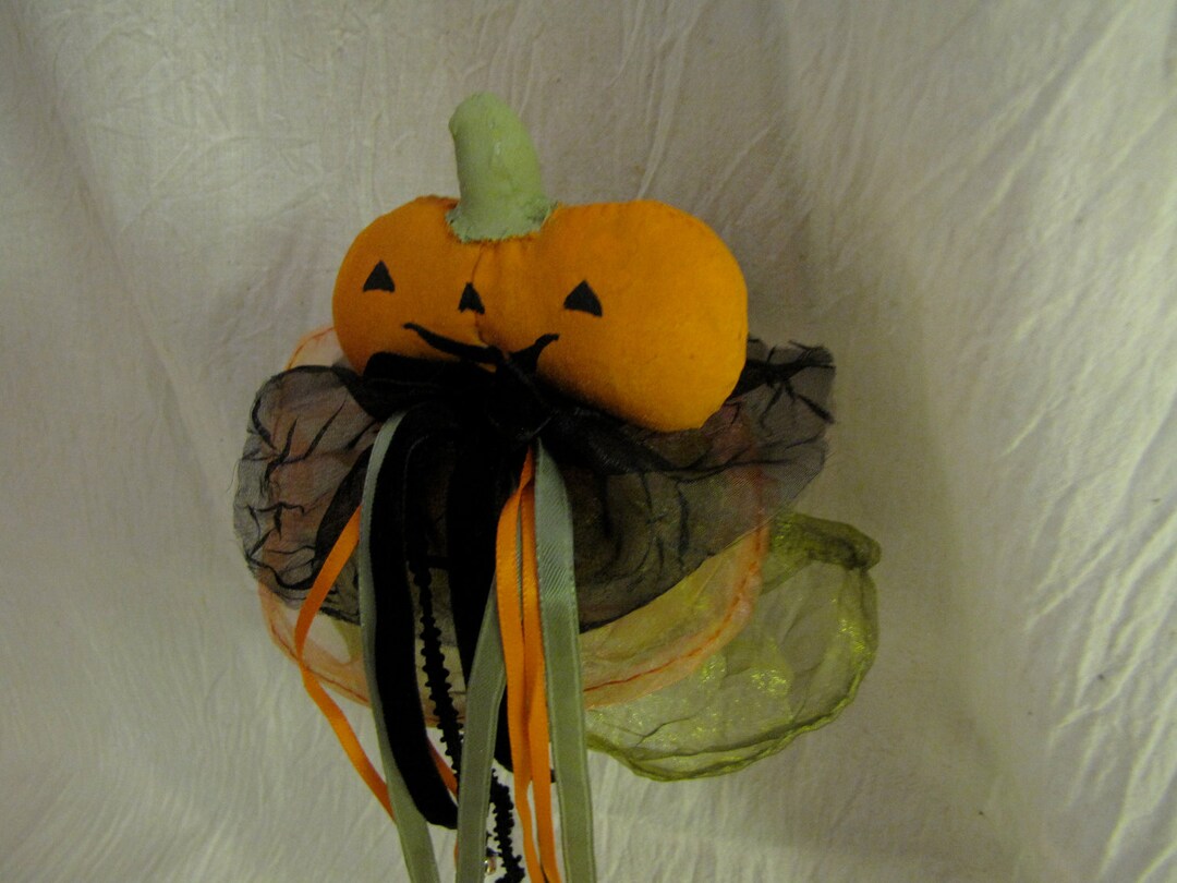 Miniature Jack O' Lantern Jester Stick - Etsy