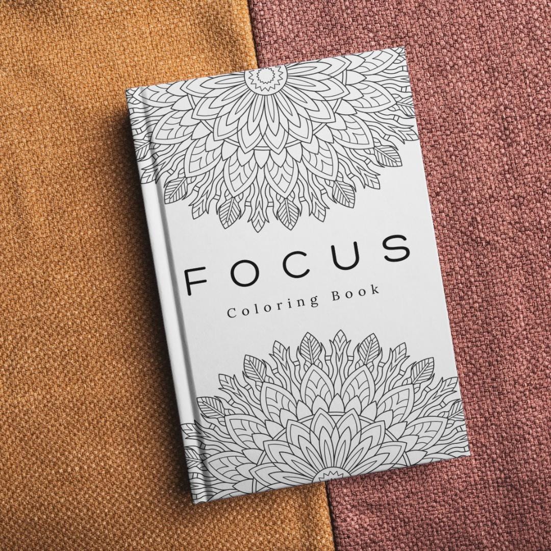 Focus Coloring Book - Etsy