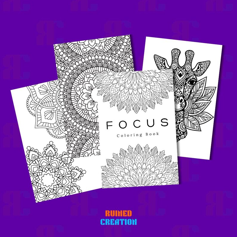 Focus Coloring Book - Etsy