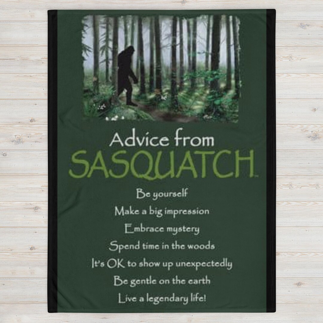 Advice From Sasquatch 60x80 Oversized Throw Blanket - Etsy