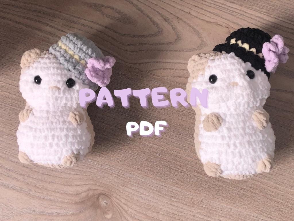 Crochet Hamster PDF Pattern. Wizard Hamster Plushie Pattern. - Etsy