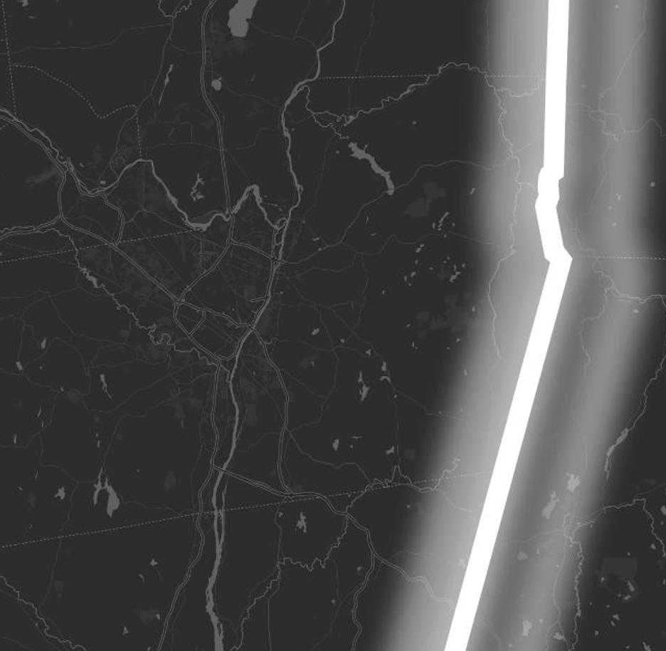 Dark Theme Map of New York, Dark City Map New York, US Map Dark, Dark ...