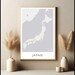 Light Railway Map of Japan, Japan Map, Digital Print of Japan, Map of ...