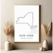 Map of New York, City Map New York, USA Minimal Map, Simple City Maps ...