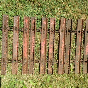 Antique FEEDER TRACK for HAYBAILER, Rustic Red Track,farm Hay Bailer ...