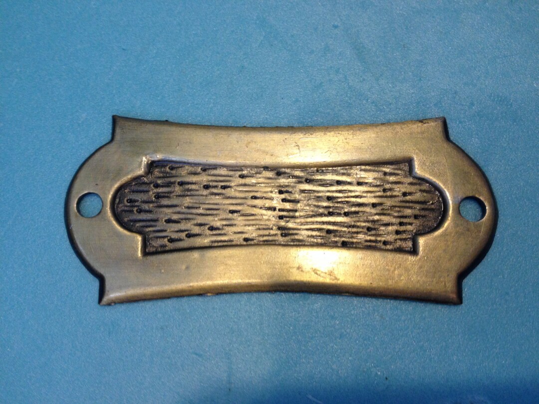 Brass WOODGRAIN BACKING PLATE by Alison Furniture - Etsy