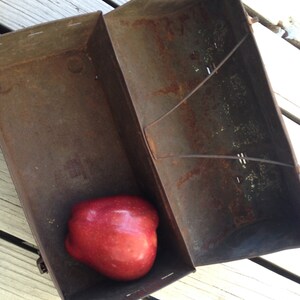 METAL LUNCH BOX, Rusty Crusty Domed Lunchbox,industrial Lunchbox ...